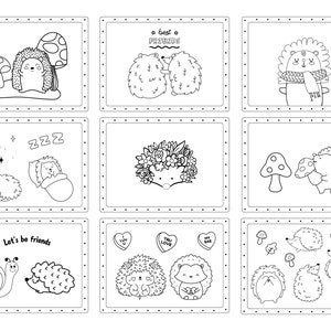 Hedgehog Coloring Pages for Boys and Girls, 18 Cute Colouring Sheets ...