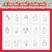 Christmas Gnomes Coloring Pages, 20 Printable Color Sheets, Cute ...
