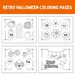 Retro Halloween Coloring Pages, 16 Cute Fall Coloring Pages With ...