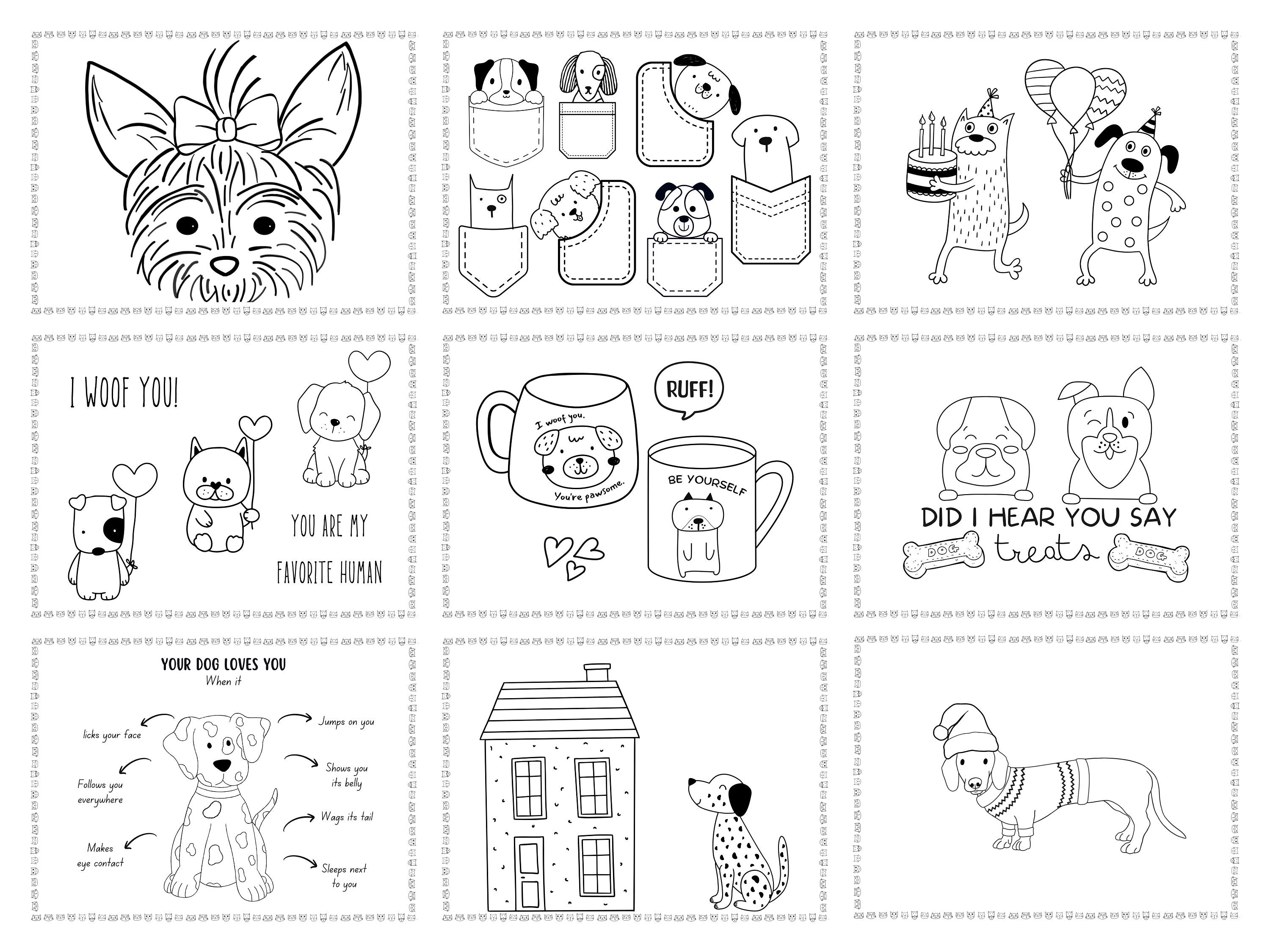 Dog Coloring Pages to Celebrate National Dog Day, 18 Printable Color ...
