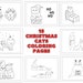 Christmas Cats Coloring Pages for Girls and Boys 15 Printable - Etsy