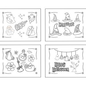 Retro Halloween Coloring Pages, 16 Cute Fall Coloring Pages With ...