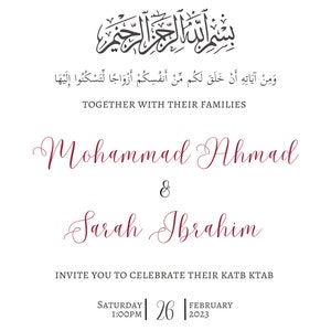 Classic Palestinian Kaffiyeh Wedding Engagement Henna Invitation ...