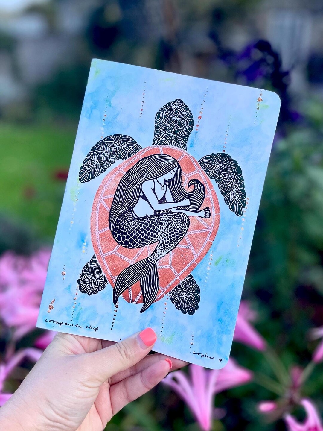 Companion Ship A5 Sketchbook - Plain Pages With Affirmation Inside - Etsy