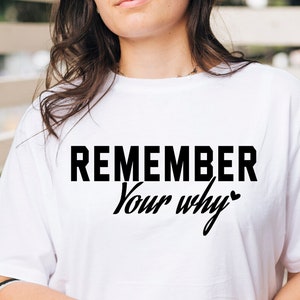 Remember Your Why SVG & PNG Files, Motivational Svg, Inspirational Svg ...