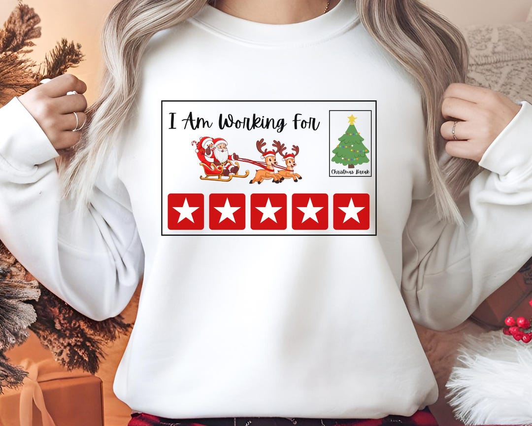 Funny Teacher Christmas Break Design: Xmas Tree PNG SVG (digital ...