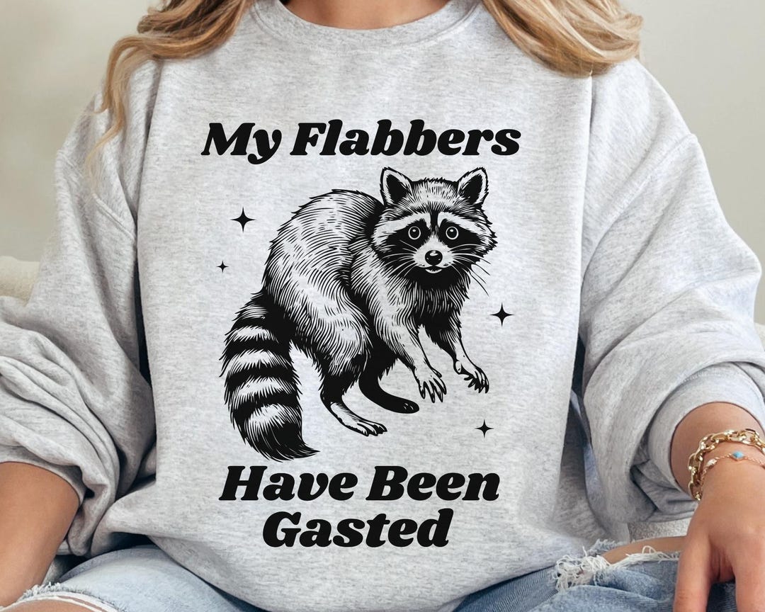 My Flabbers Have Been Gasted SVG PNG Shirt Vintage Raccoon Meme Funny ...