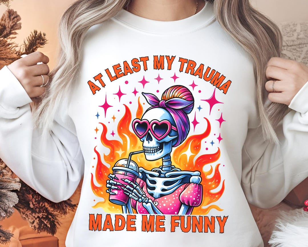 Funny Trauma Skeleton PNG: Mental Health Design (digital Download) - Etsy