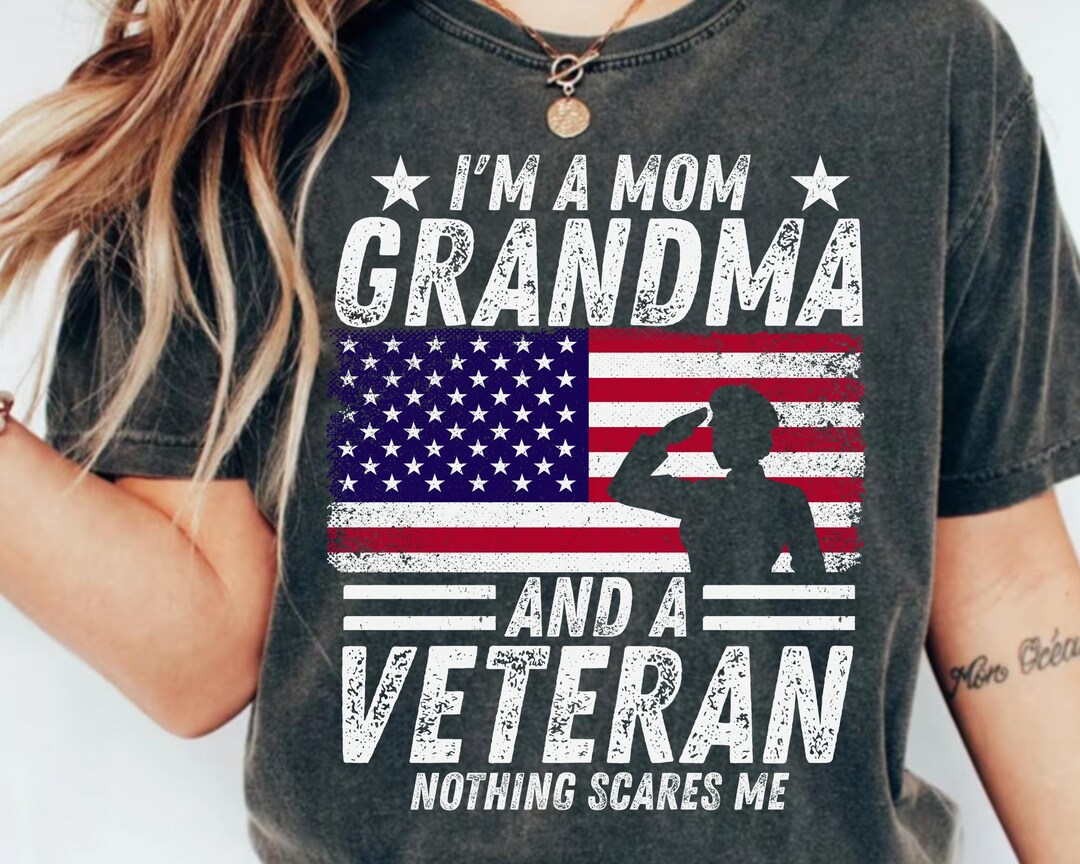 Female Veteran Grandma PNG: Patriotic Gift (digital Download) - Etsy