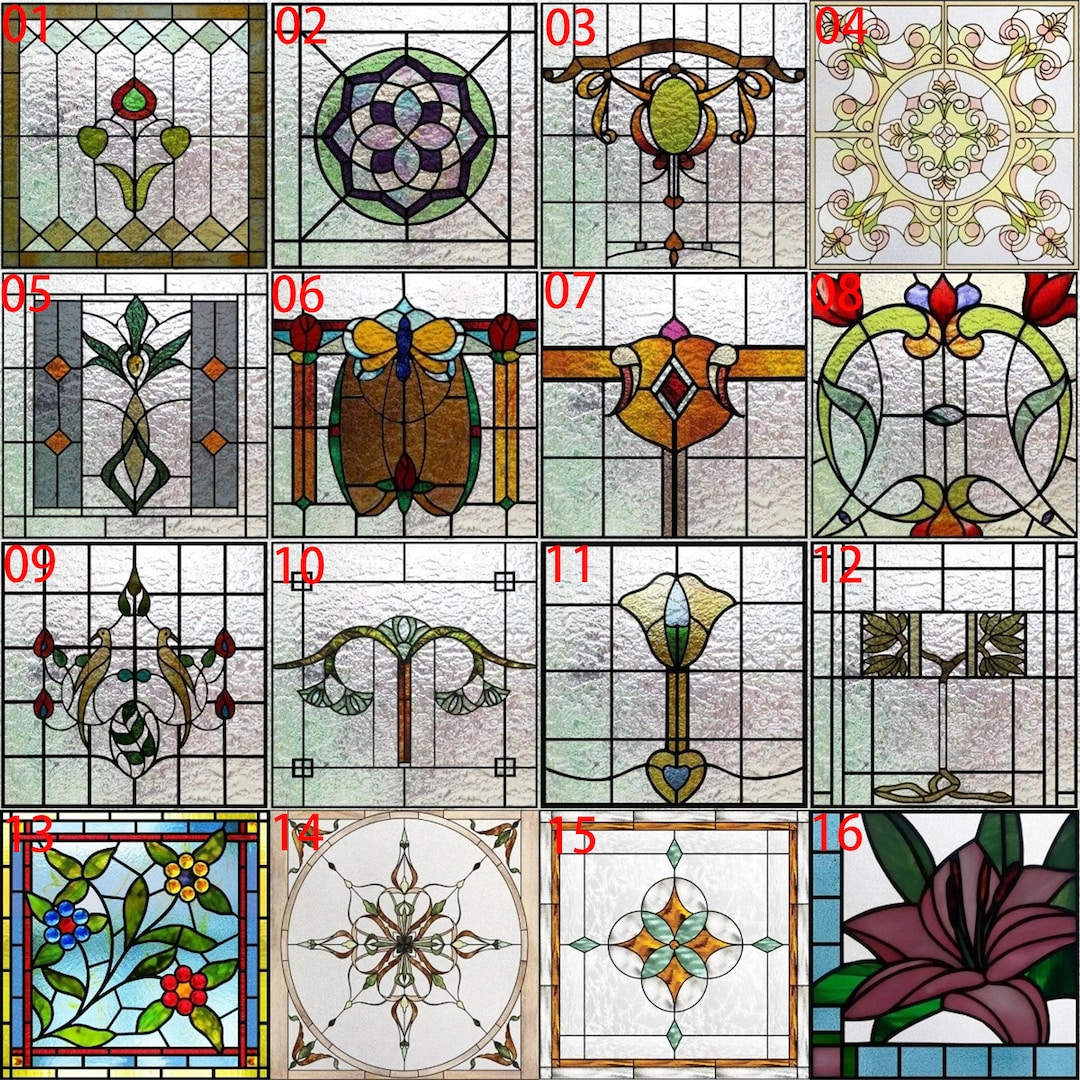 Customized Window Film 3D Matte Privacy Frosted Static Cling Stained ...