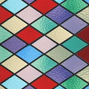 Custom Size Rainbow Effect Stained Glass Window Film Frosted Privacy ...