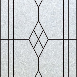 Custom Size Stained Glass Window Film Frosted Privacy Static Cling ...