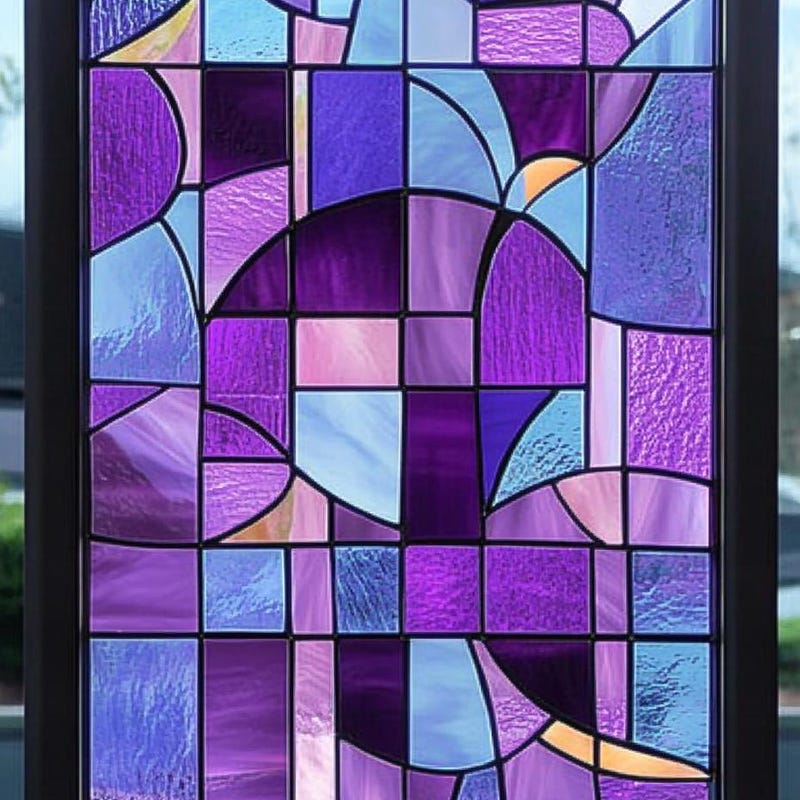 Violet Stained Glass - Etsy