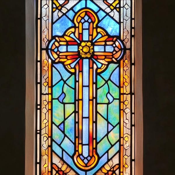Stained Glass Decal - Etsy
