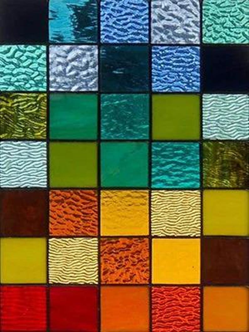 Custom Size Rainbow Effect Stained Glass Window Film Frosted Privacy ...