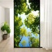 Custom Size Green Tree Decorative Window Film Static Cling Privacy Heat ...