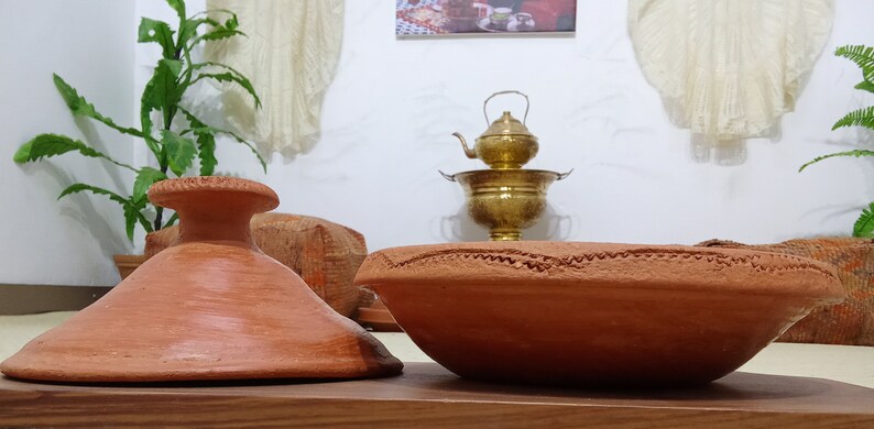 Authentic Moroccan Clay Tagine Pot Handcrafted Traditional Cookware ...