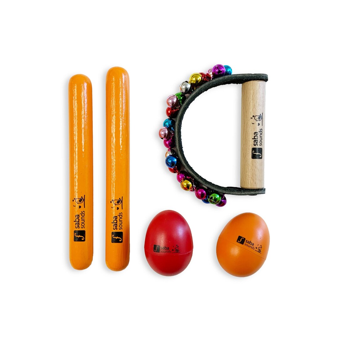 5 Pcs Colorful Musical Instrument Kit/ Educational Play Set/ Percussion ...