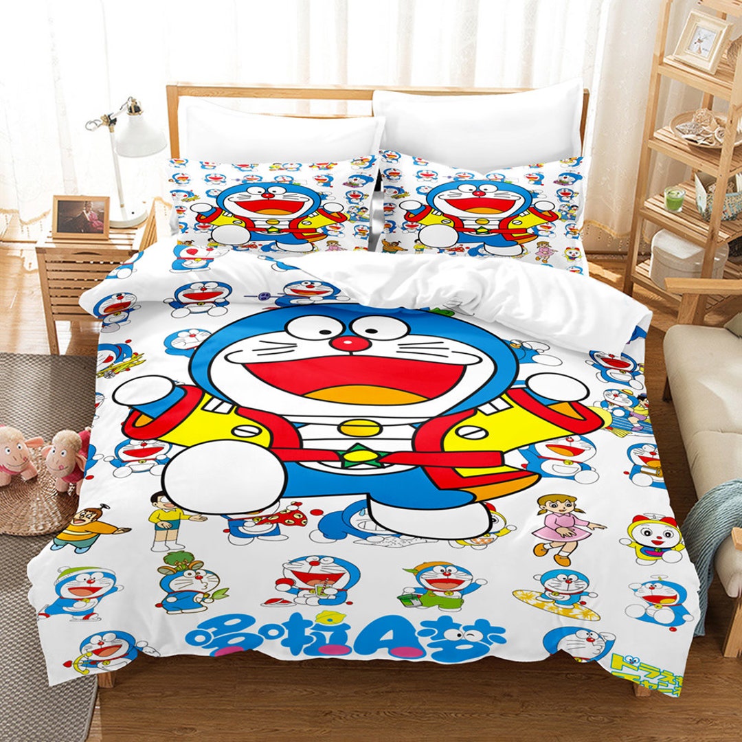 3D Printed Doraemon Bedding Duvet Cover Setbedding Set Twin - Etsy