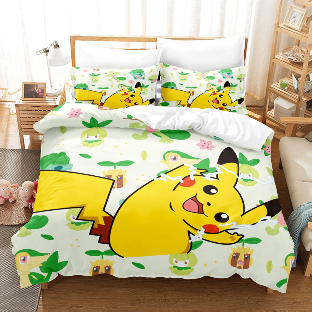 3D Printed Cartoon Pokemon Eevee Bedding Duvet Cover - Etsy