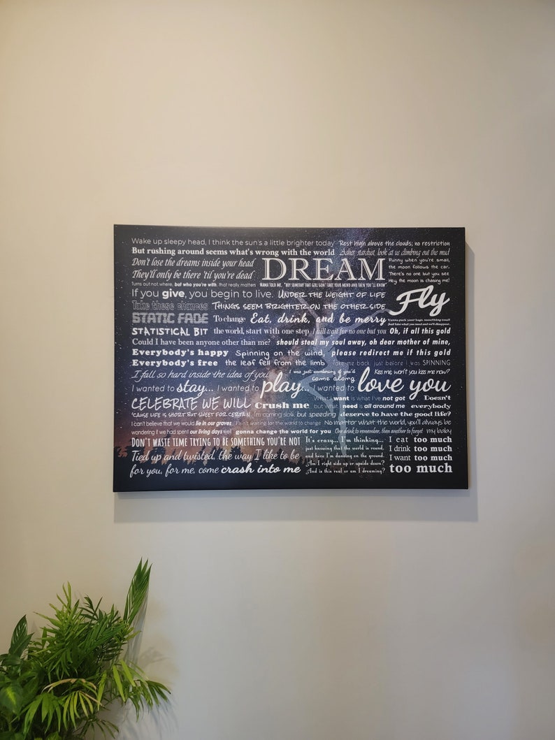 DMB Wall Art Canvas (40x30) - Digital File Only - Dave Matthews Band ...