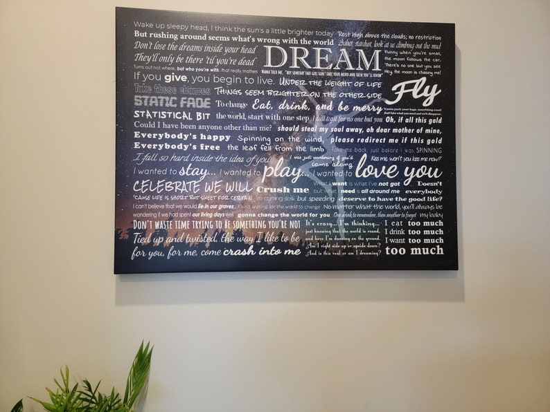 DMB Wall Art Canvas (40x30) - Digital File Only - Dave Matthews Band ...