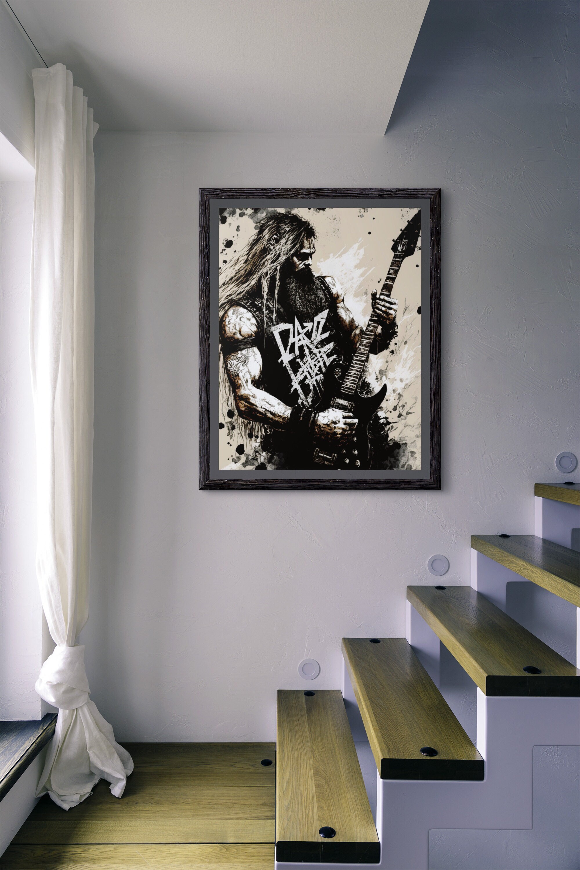 Zakk Wylde Printable Wall Art, Wall Decor, Digital AI Assisted Art ...