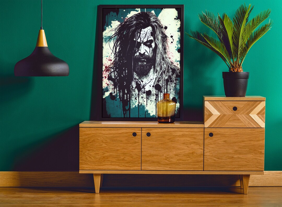 Rob Zombie Printable Wall Art, Wall Decor, Digital AI Assisted Art ...