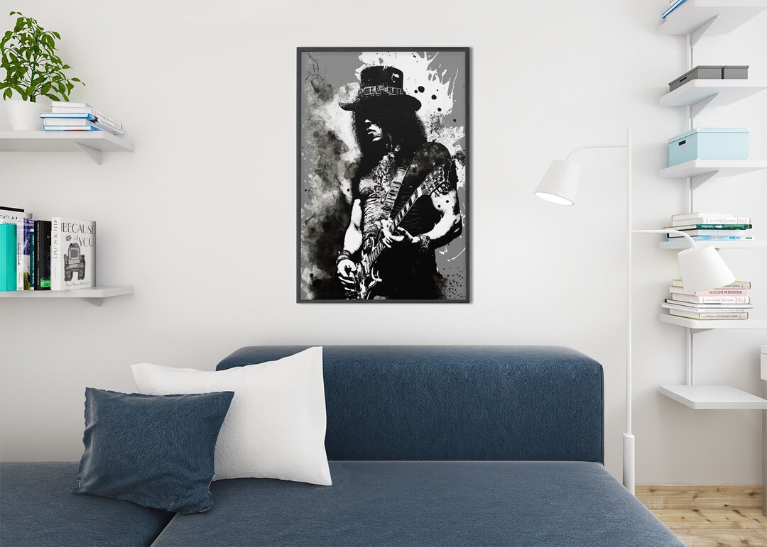 Slash Printable Wall Art, Wall Decor, Digital AI Assisted Art, Rock 'n ...