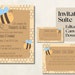 Parents to Bee Baby Shower Invitation Suite (editable Canva Download ...