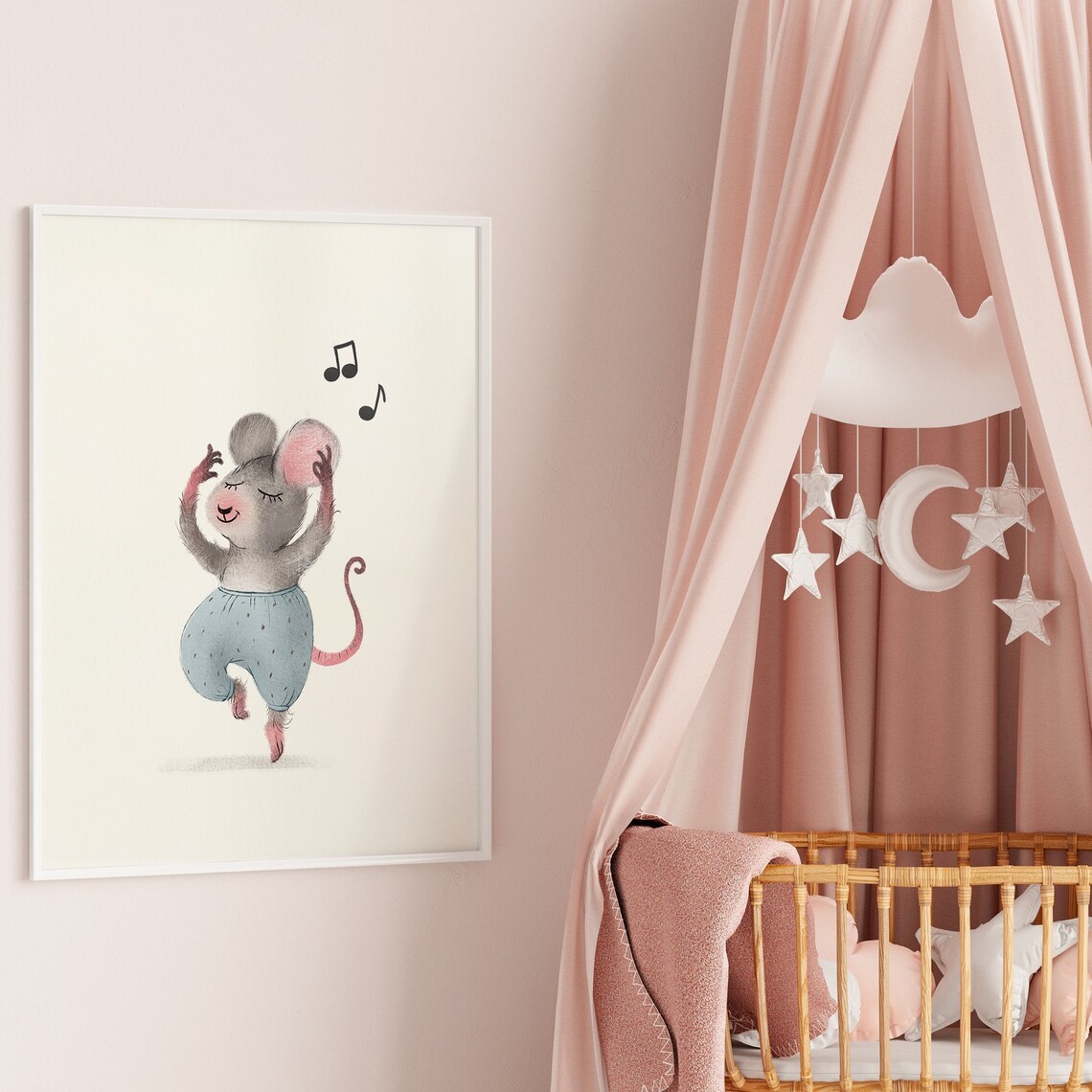 Dancing Minis Quail Kids Room Wall Art PRINTABLE, Baby Nursery Room Art ...