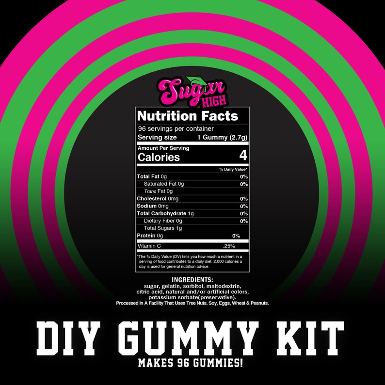 DIY Sugar High Gummy Candy Kit - Etsy