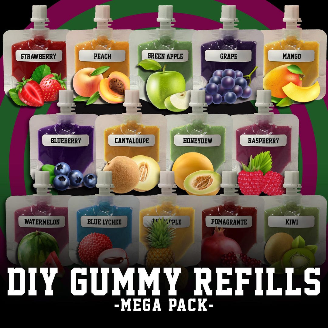 Mega Pack Refills for Adult DIY Gummy Kit by Sugar High - Etsy
