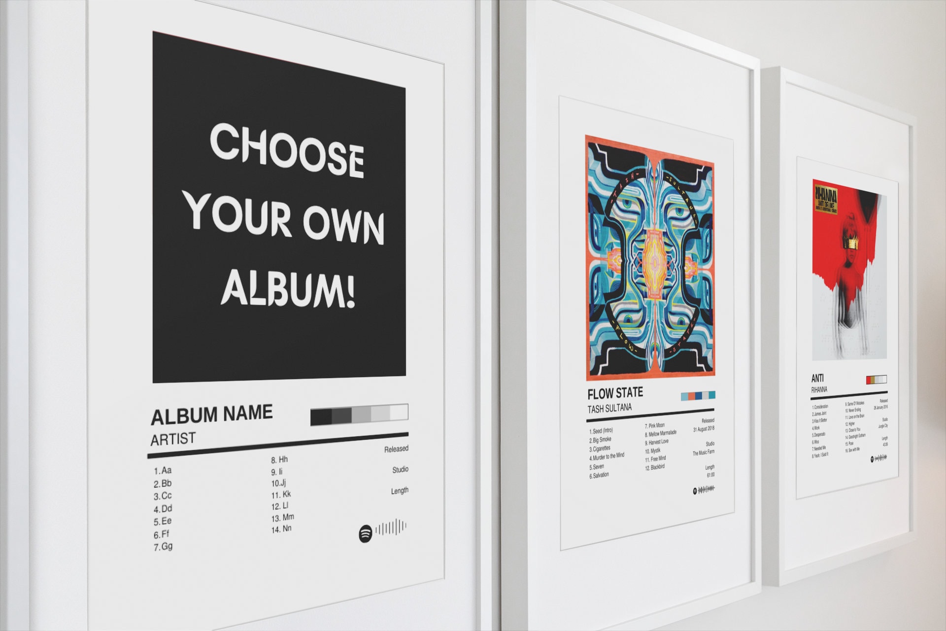 Choose Your Own Album Poster, Custom Album Poster, Music Gift Ideas ...