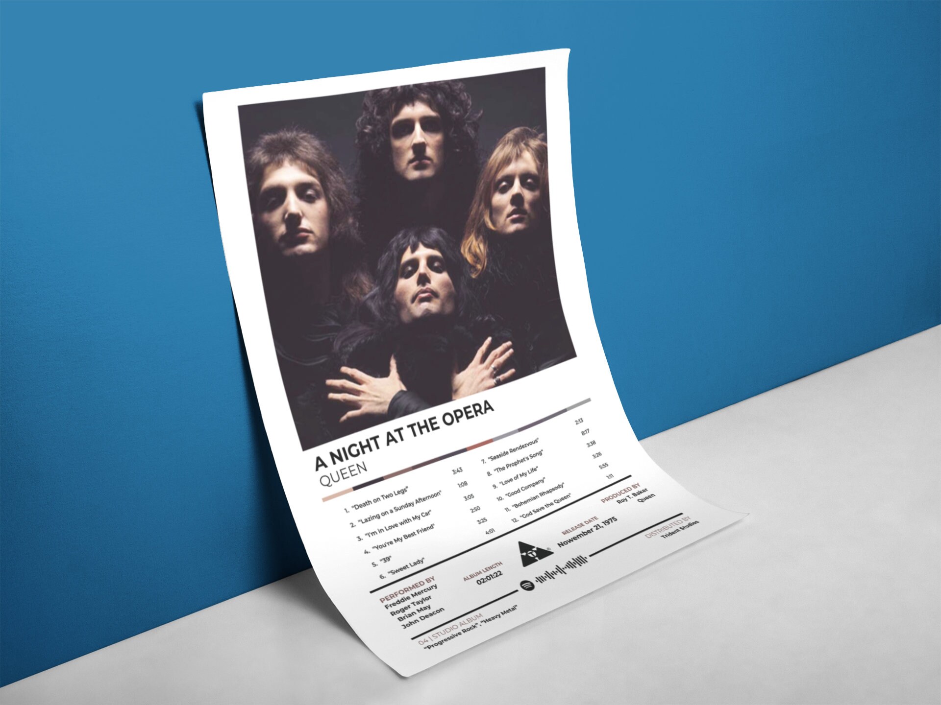 Queen Band Art, Vintage Freddie Mercury Poster, Classic Rock Album ...