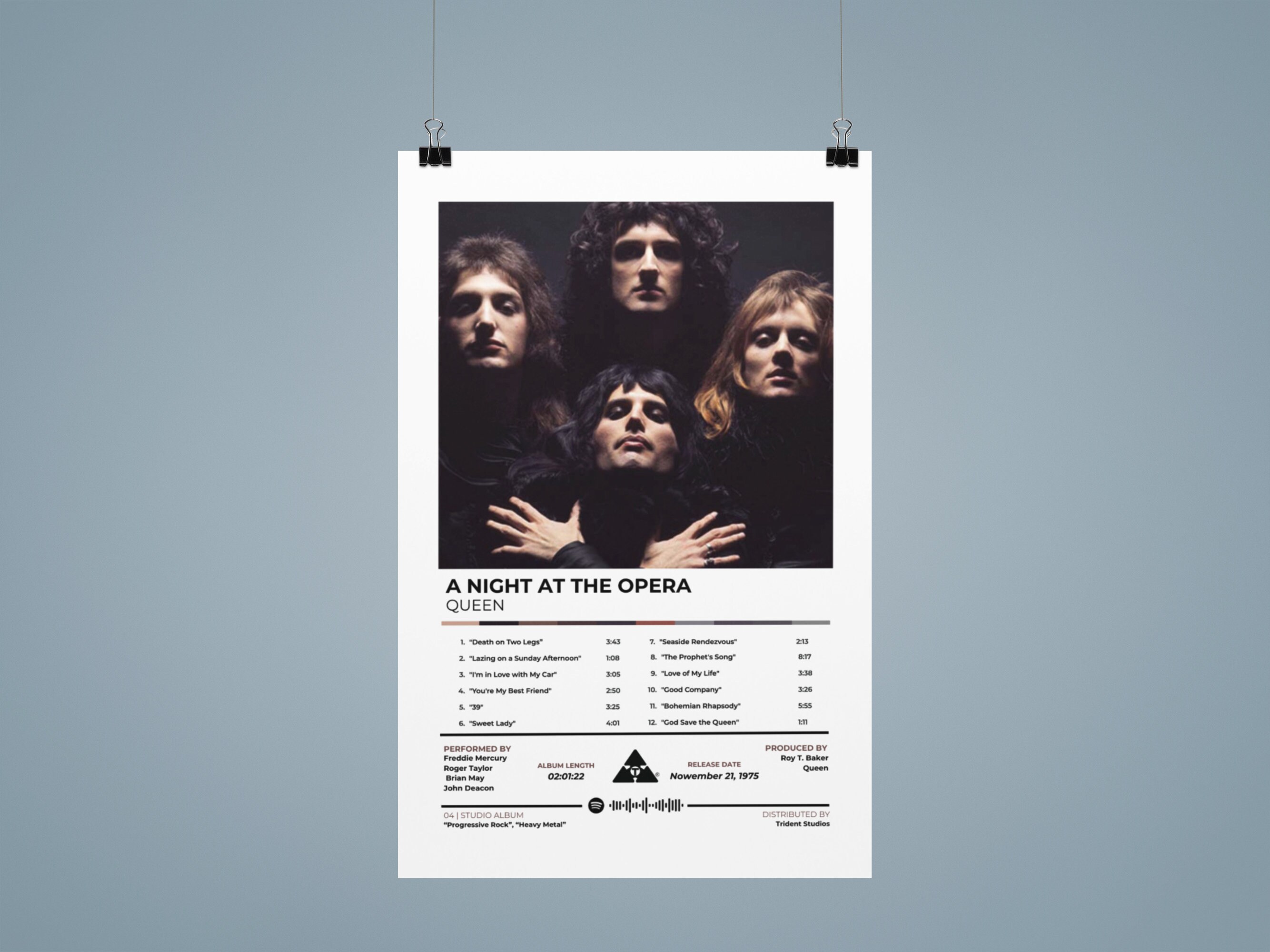 Queen Band Art, Vintage Freddie Mercury Poster, Classic Rock Album ...