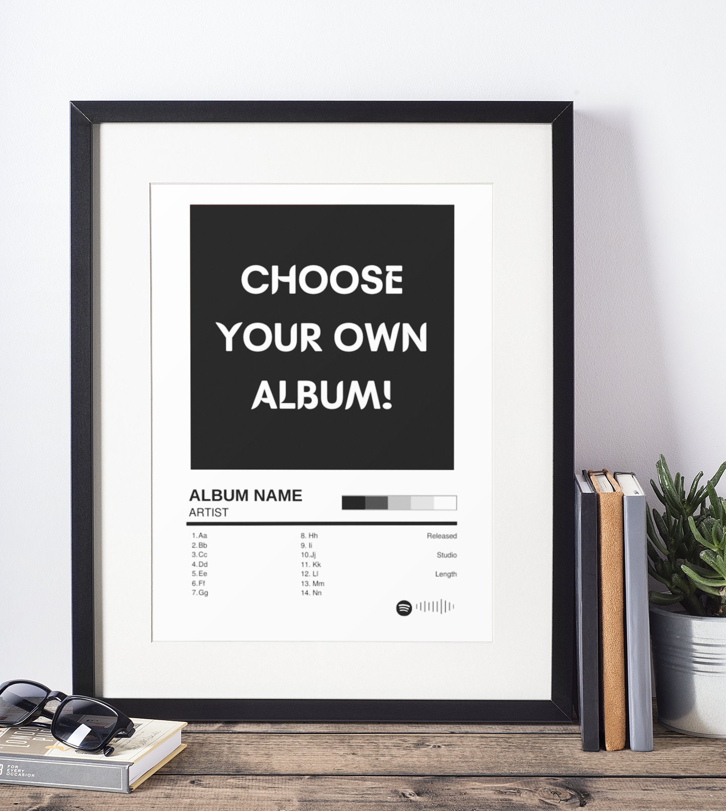 Choose Your Own Album Poster, Custom Album Poster, Music Gift Ideas ...