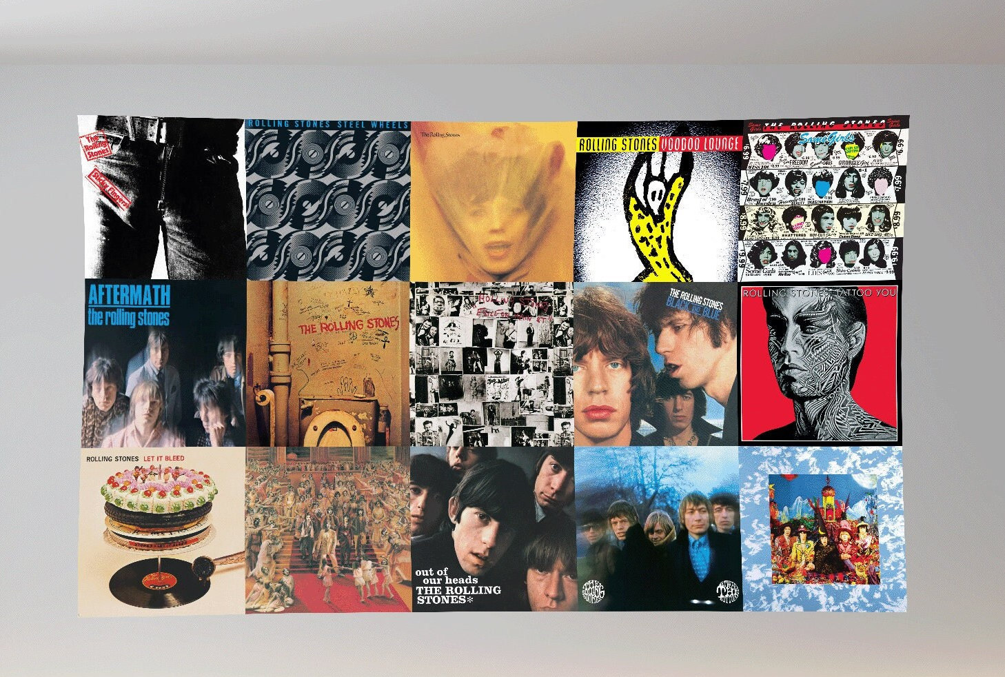 The Rolling Stones Album Covers Collage