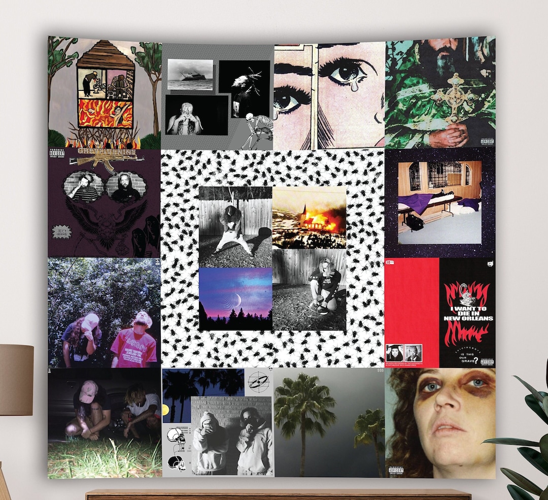 Suicideboys Album Tapisserie / Cover Art Flagge Banner Poster Wand Dekor Hängen Collage Wohnheim ...