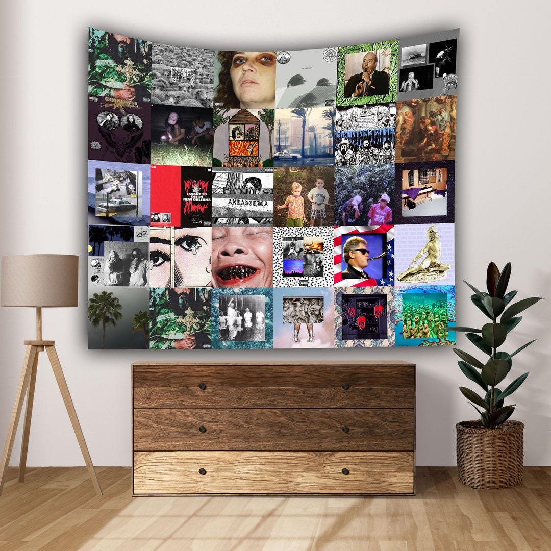 Suicideboys Album Tapestry / Cover Art Flag Banner Poster Wall Decor Hanging Collage Dorm Merch ...
