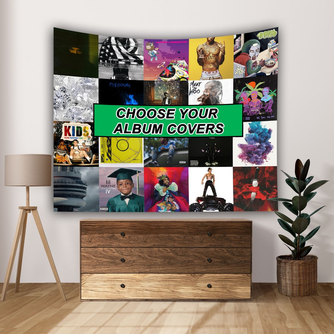 Custom Album Tapestry Collage Wall Flag / Custom Cover Art - Etsy