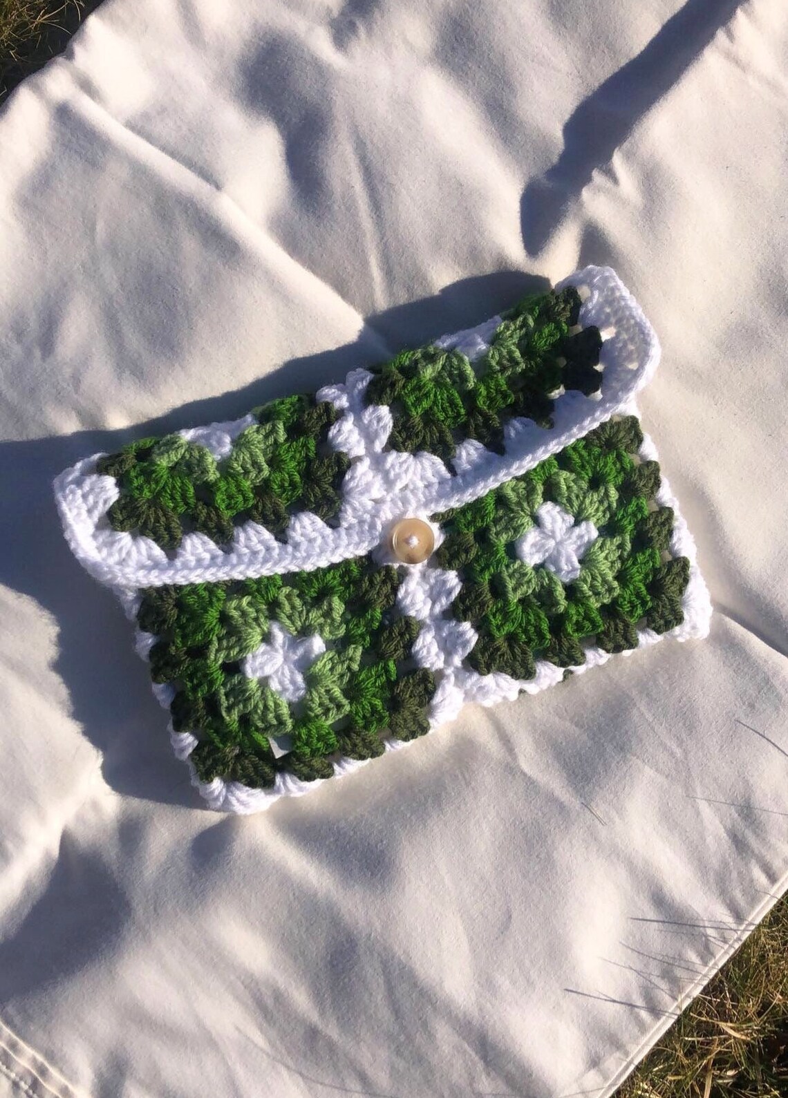 Granny Square Crochet Book Cover - Etsy