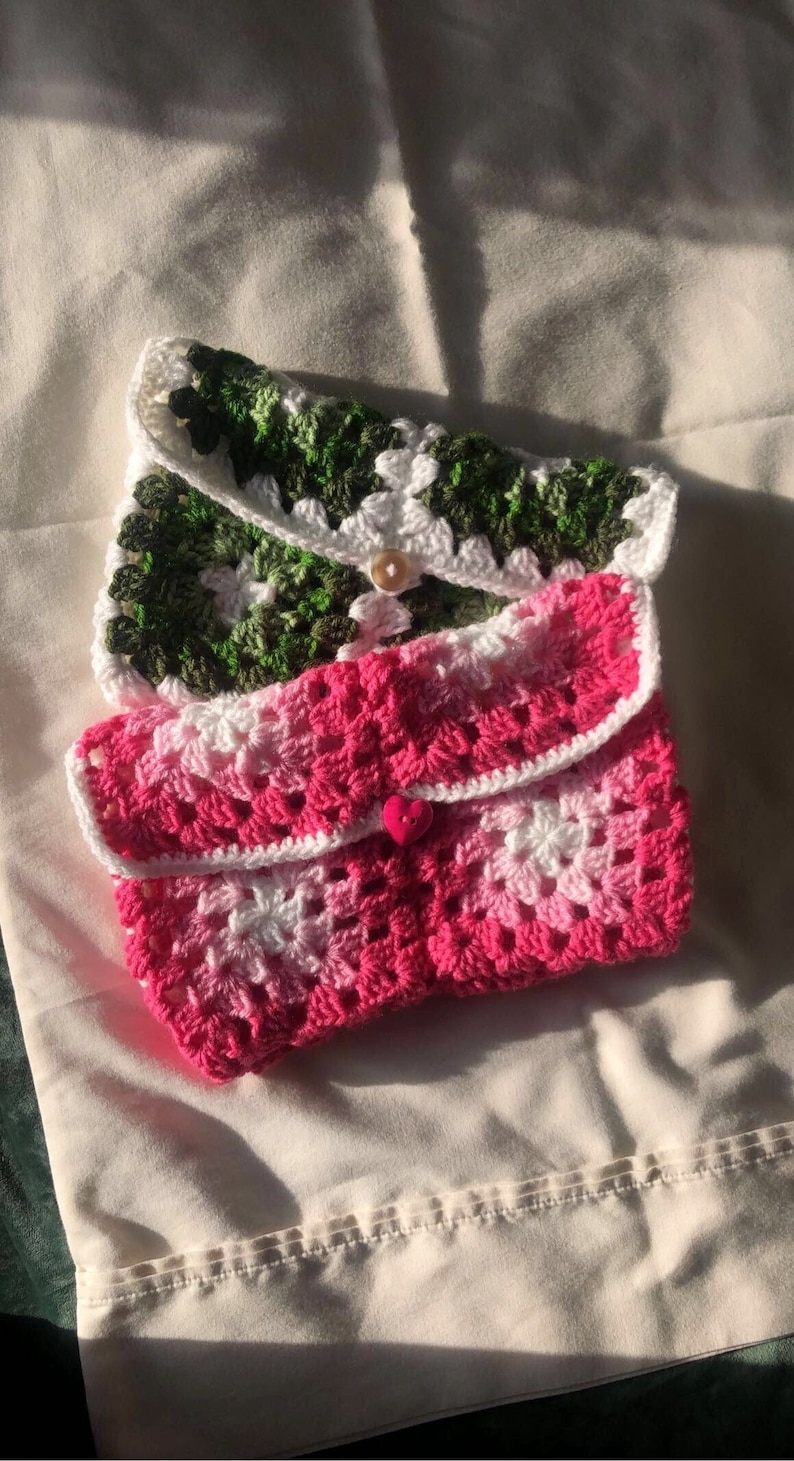 Granny Square Crochet Book Cover - Etsy