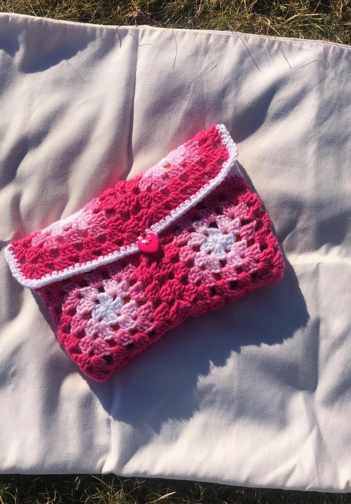 Granny Square Crochet Book Cover - Etsy