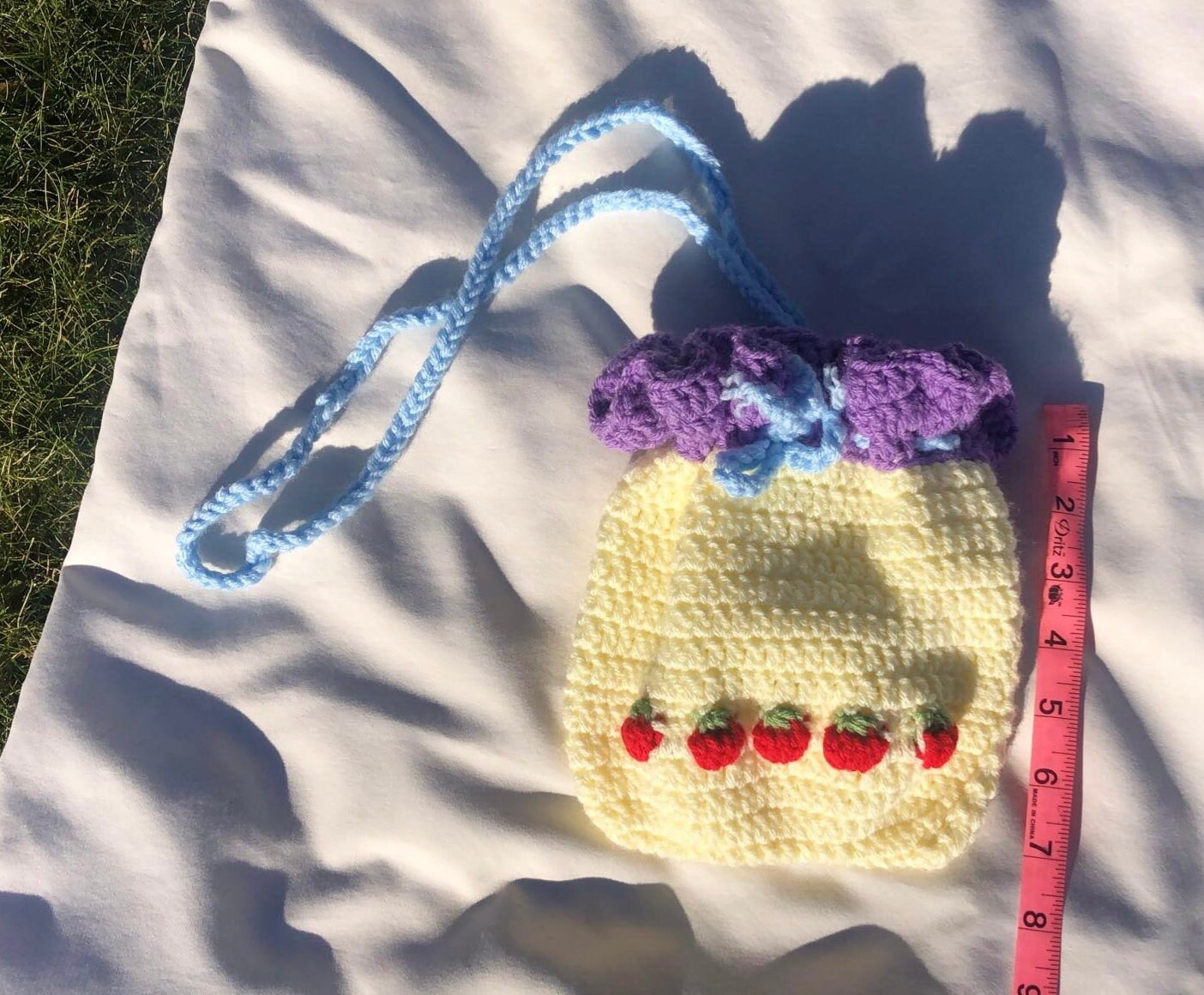 Cottagecore Strawberry Bag- Inspired by Twice Mina's Pouch - Etsy