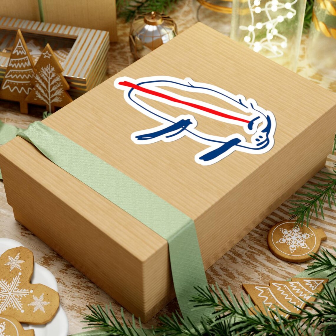 Bills Stickers: Josh Allen Potato Logo Kiss Cut - Etsy