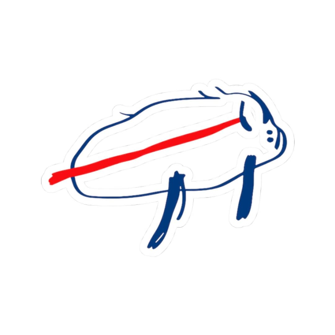 Bills Stickers: Josh Allen Potato Logo Kiss Cut - Etsy