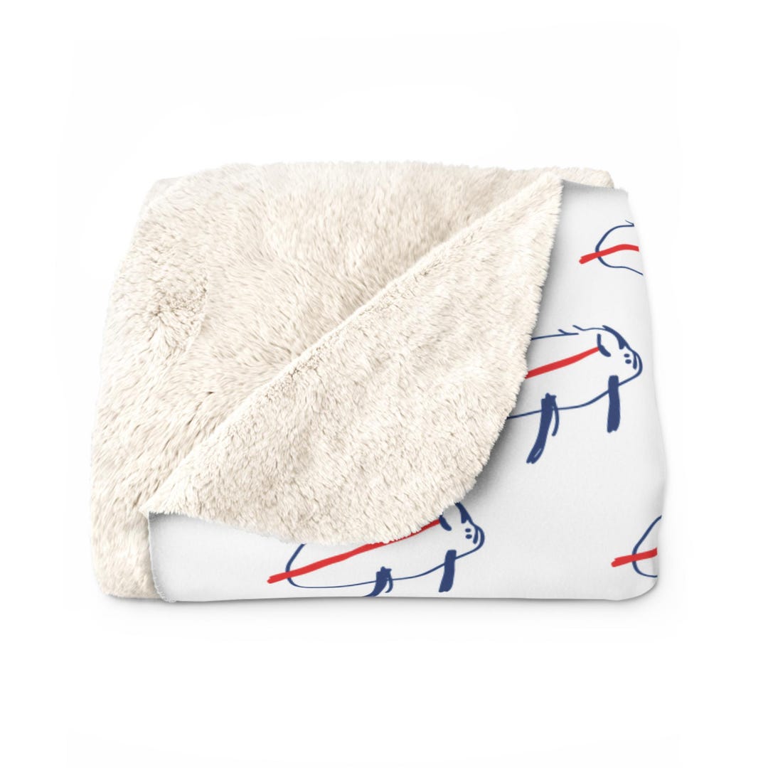 Bills Potato Logo Sherpa Fleece Blanket: Cozy Throw - Etsy