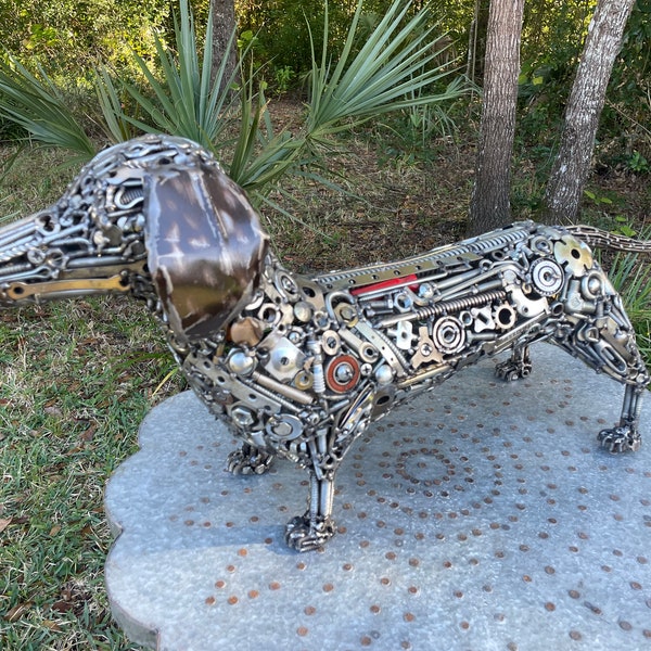 Dachshund Metal Sculpture - Etsy