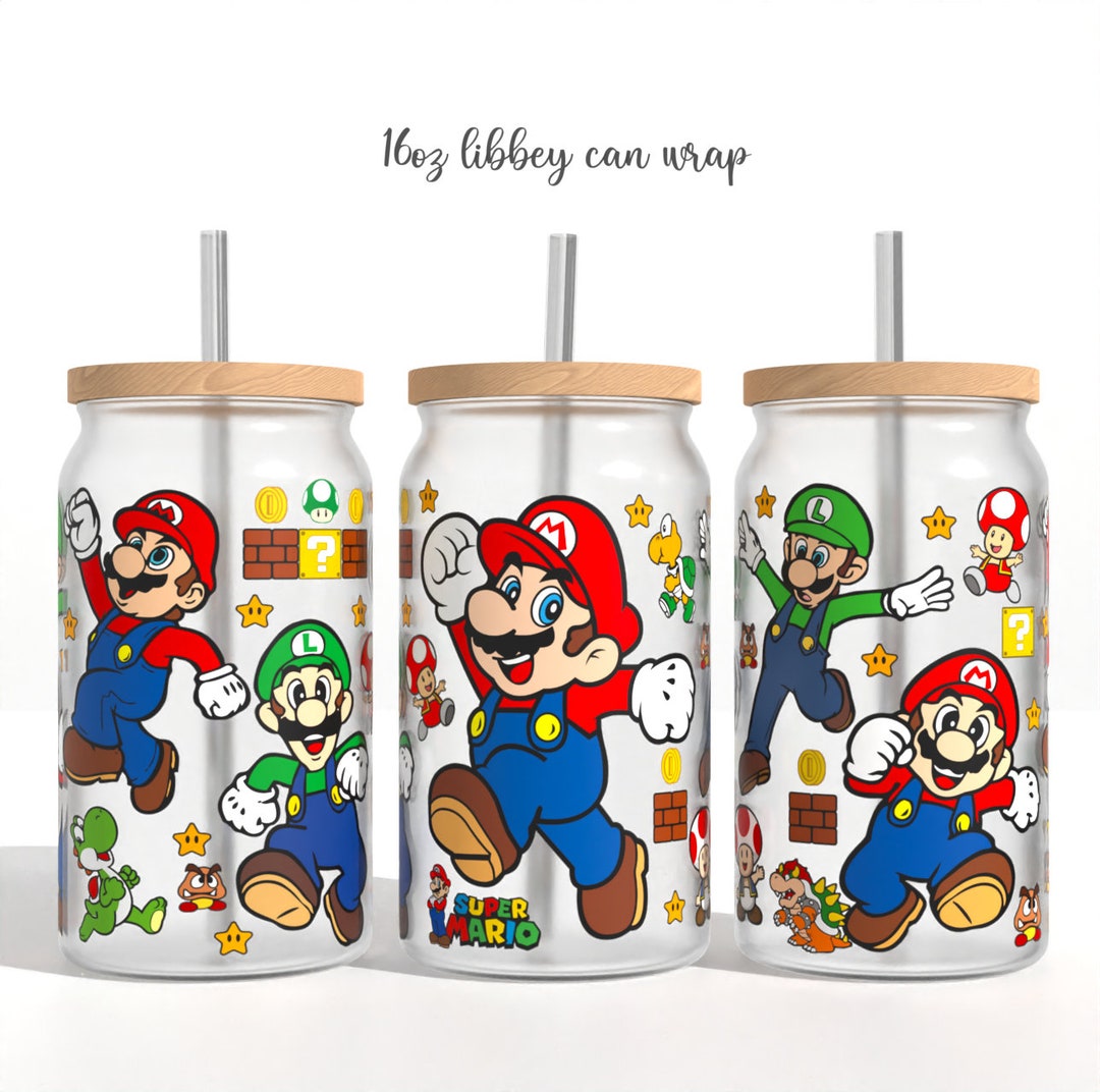 Cartoon 16oz Libbey Can Cartoon PNG, 16oz Glass Can Wrap, 16oz Libbey ...